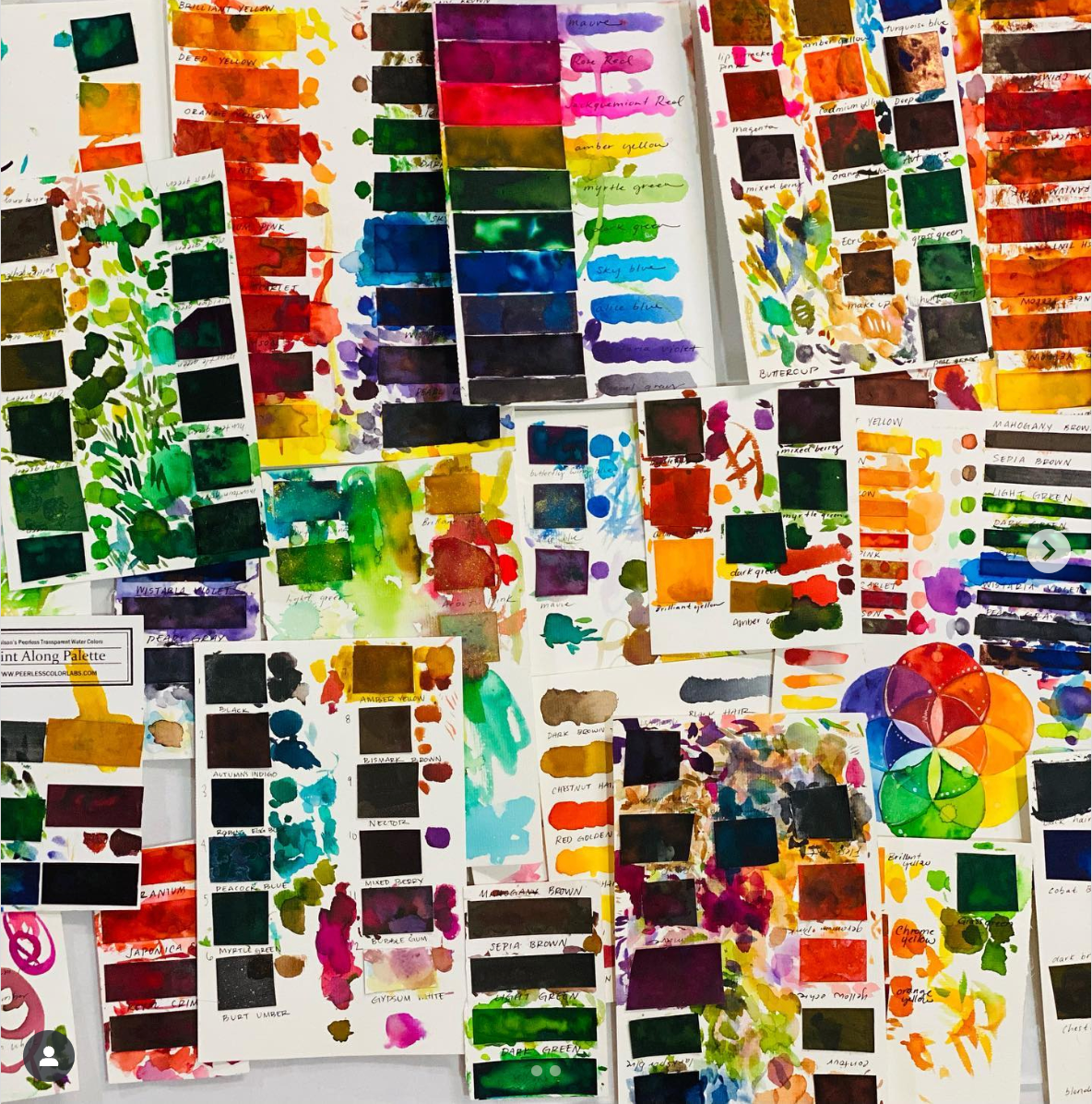 Color Chart – Nicholson's Peerless Watercolors
